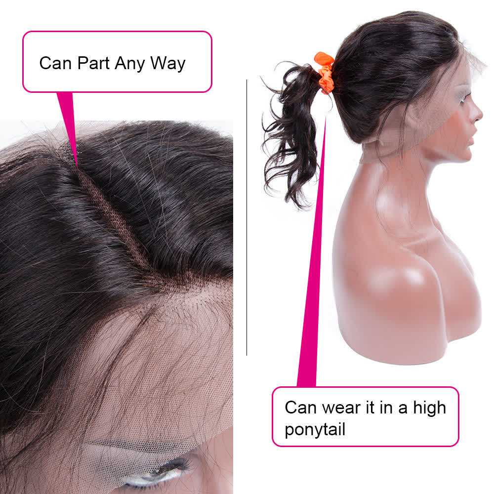 Human Hair 360 Body Wave Full Frontal - IS-2